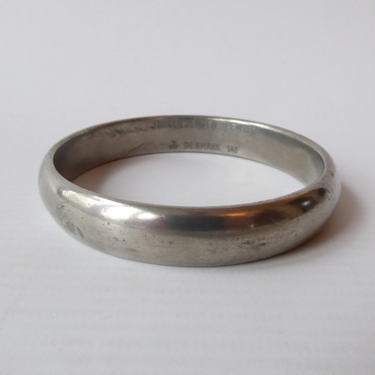 Jorgen Jensen Danish vintage pewter plain bangle bracelet #140, MCM ...